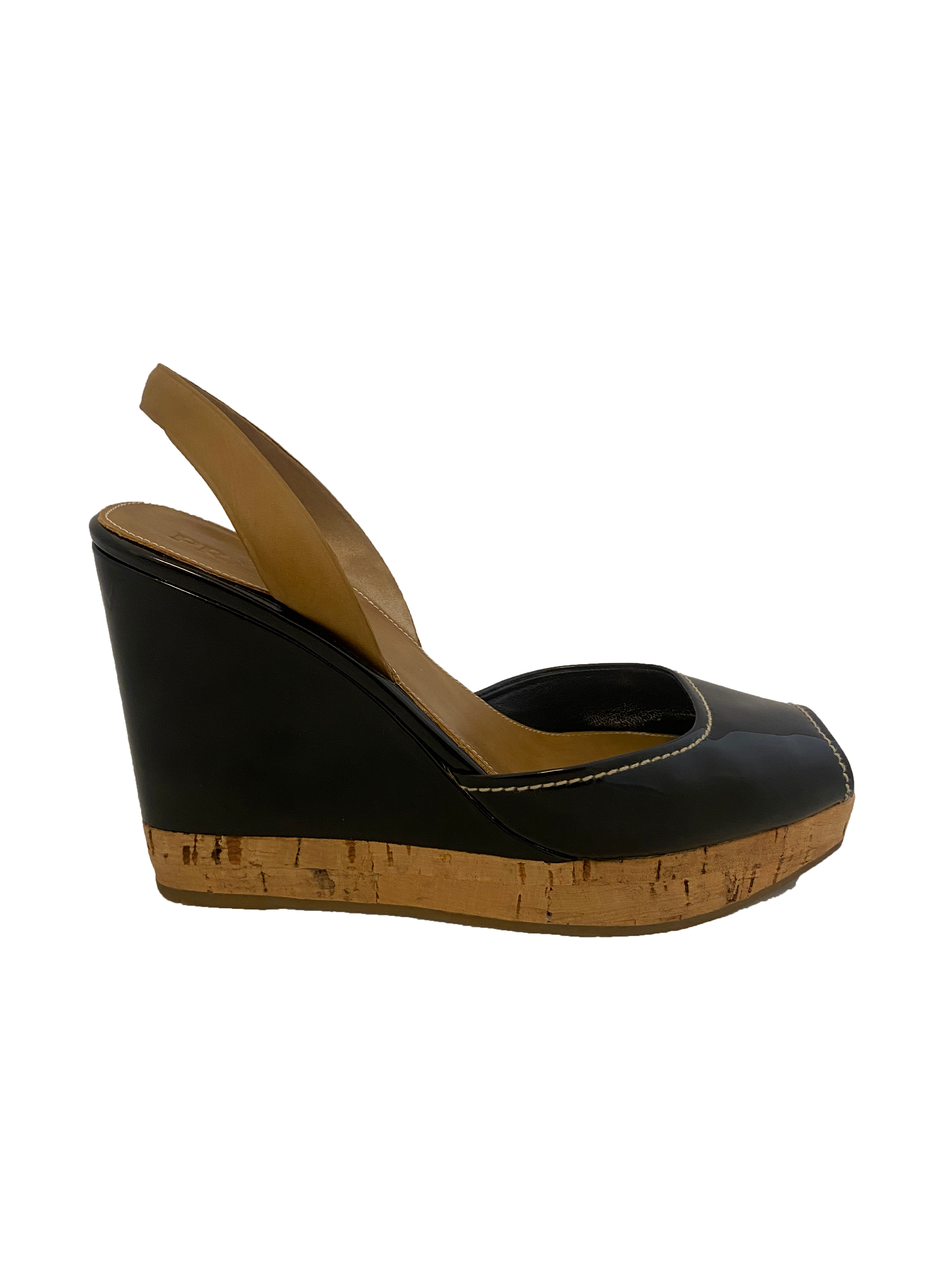 Prada Patent Wedges – Isabella's Wardrobe
